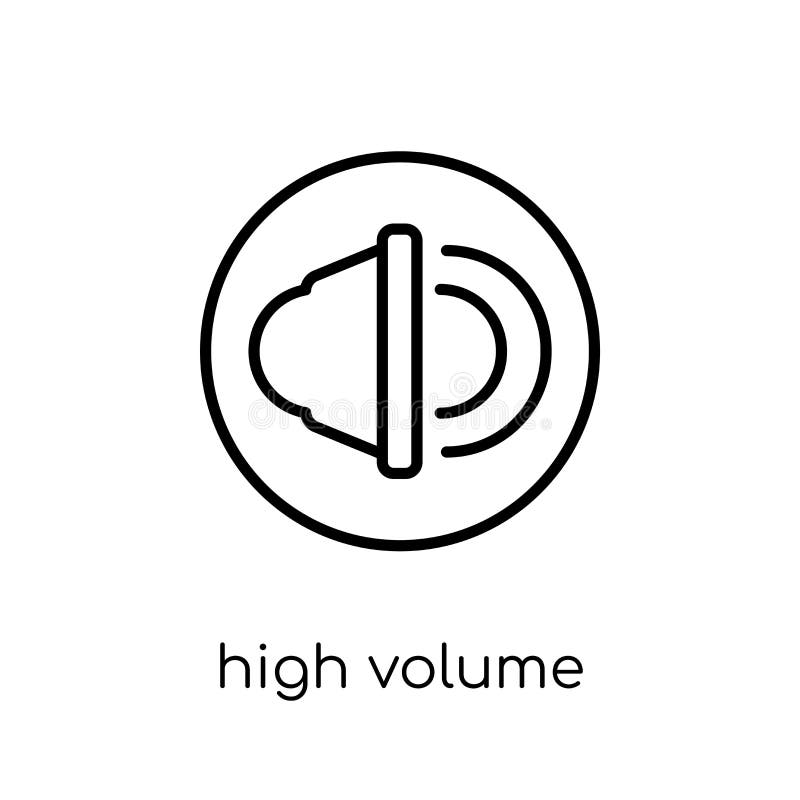 High Volume Icon from Collection. Stock Vector - Illustration of icon ...