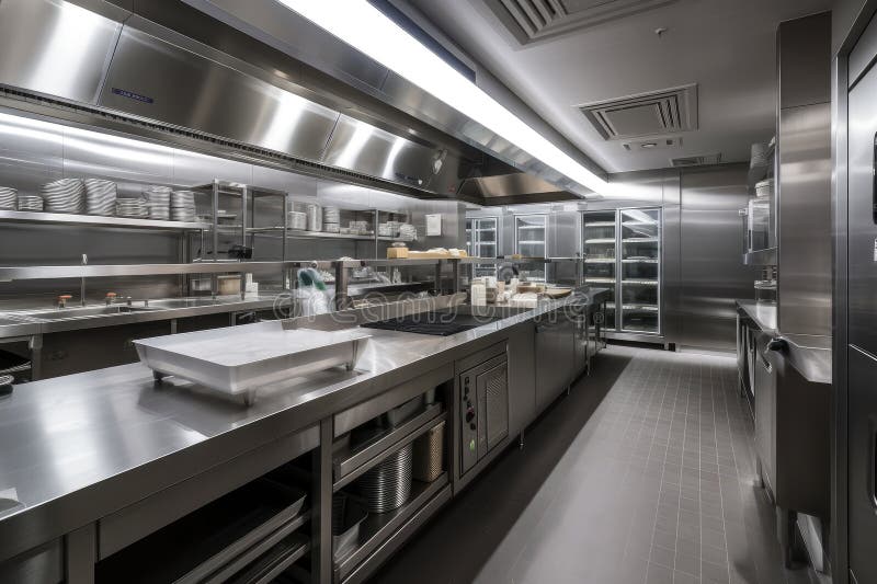 High-volume Kitchen with Streamlined Preparation Process, from Raw ...