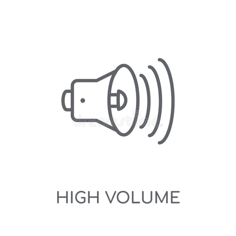 High Volume Linear Icon. Modern Outline High Volume Logo Concept Stock ...