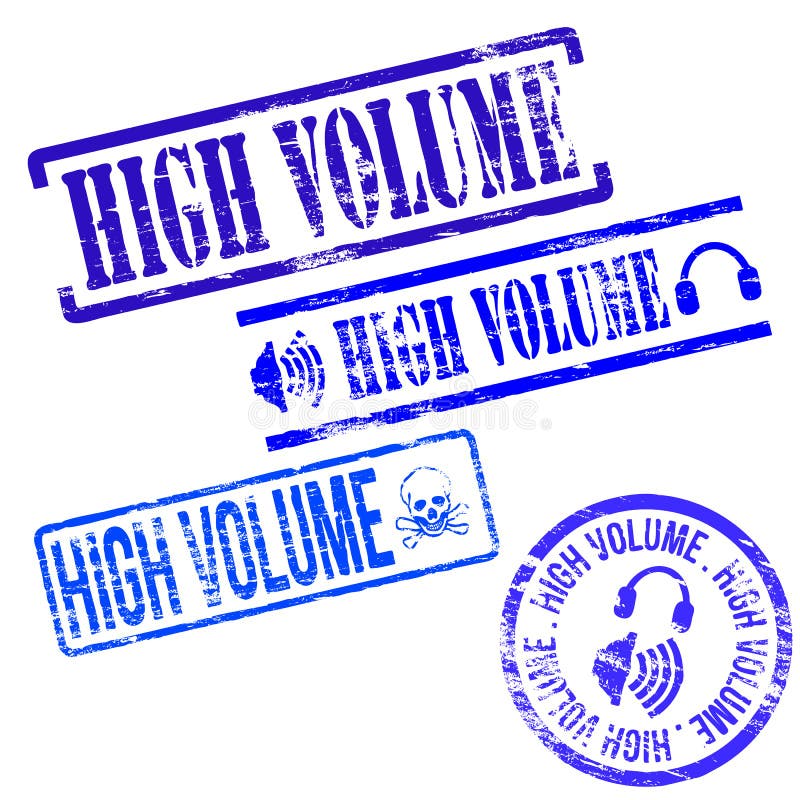 High Volume Warning Road Sign Illustration Stock Illustration ...