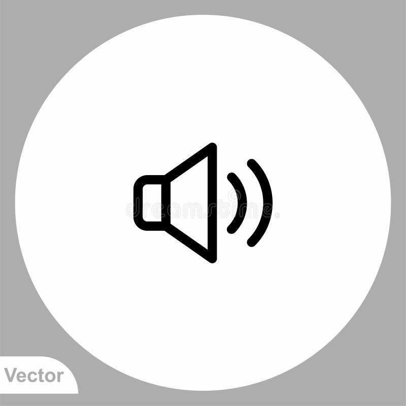 High Volume Vector Icon Sign Symbol Stock Illustration - Illustration ...