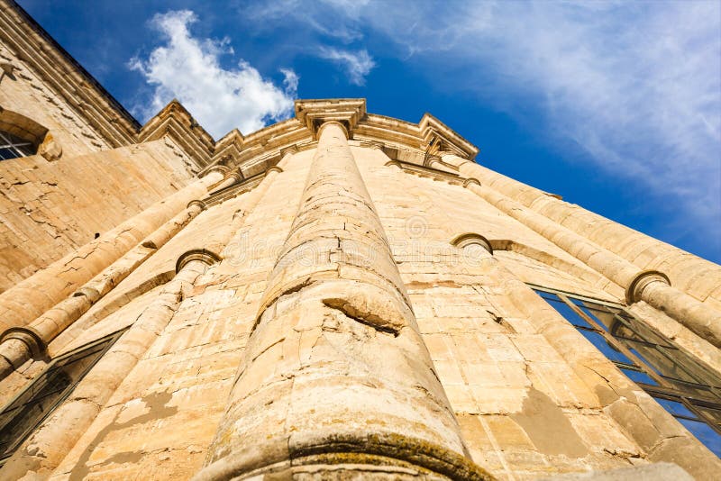 High Walls of Ancient Buildings Stock Photo - Image of civilization ...