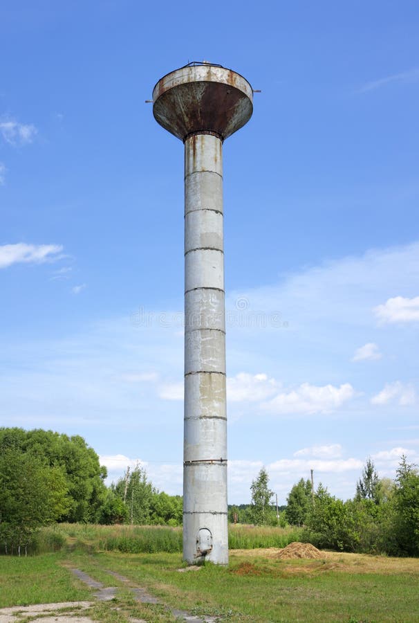Old water-tower stock image. Image of drink, resource - 17447633
