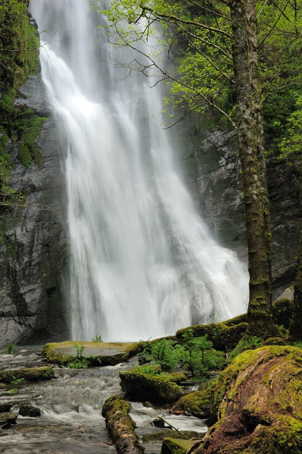 High waterfall stock image. Image of cascade, outside - 5953135