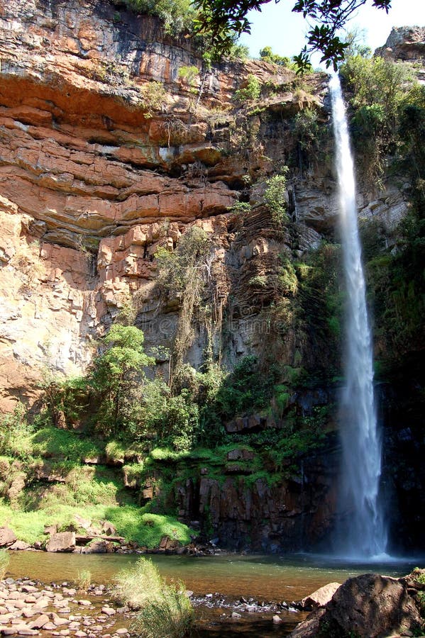 High Waterfall Cascade stock photo. Image of beauty, forest - 7260612