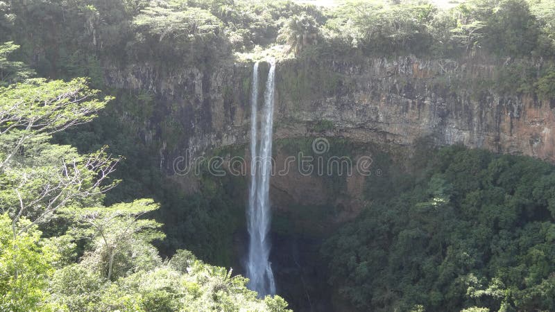 High waterfall stock image. Image of mauritius, jungle - 269094559
