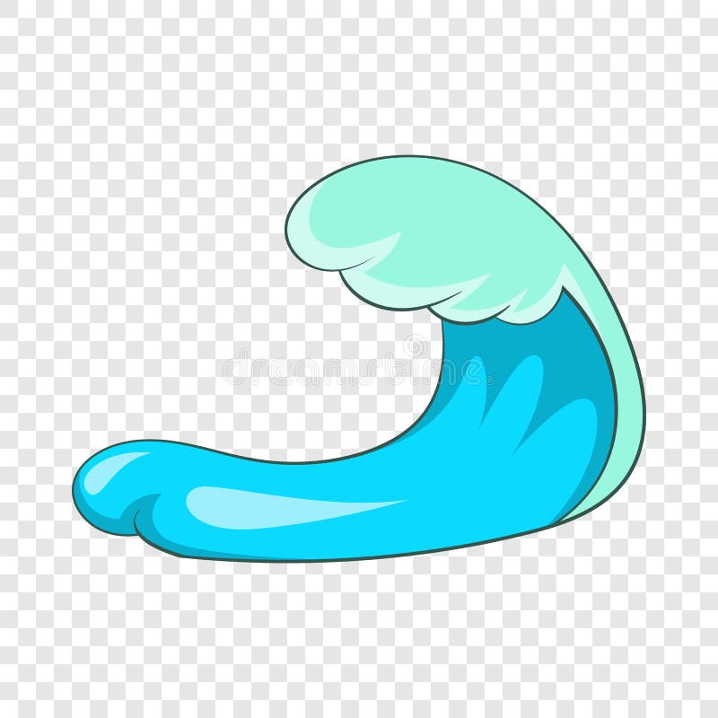 High Wave Icon, Cartoon Style Stock Vector - Illustration of color ...