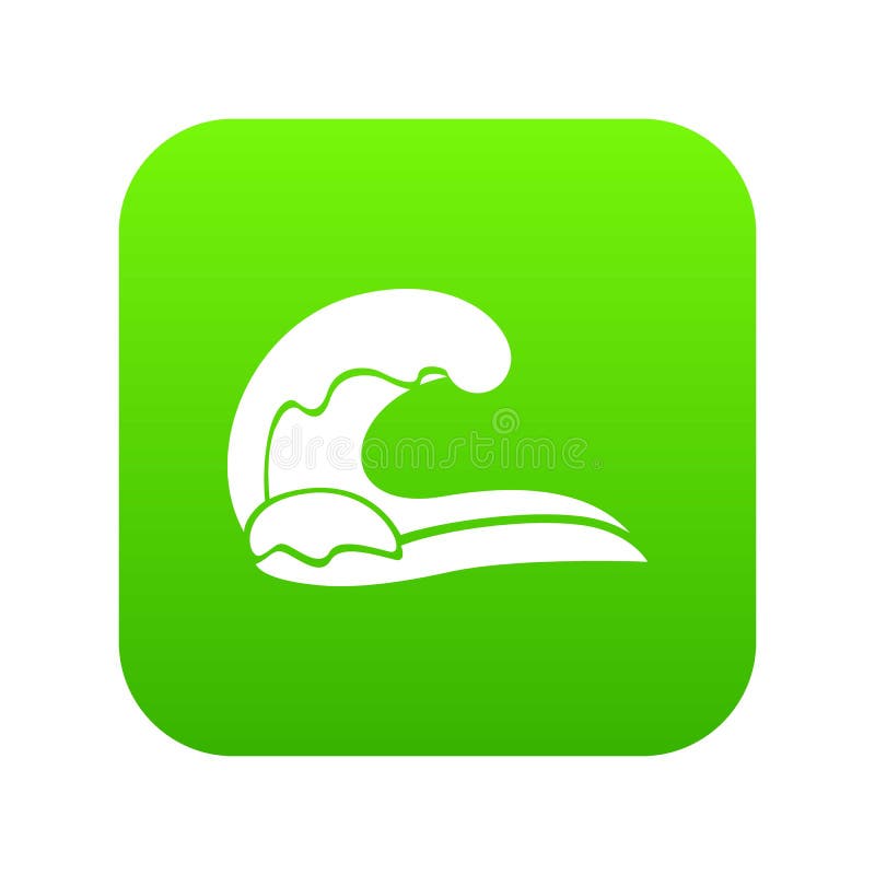 High Wave Icon, Simple Style Stock Vector - Illustration of natural ...