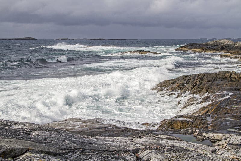 High waves stock image. Image of atlantic, coast, road - 164816557