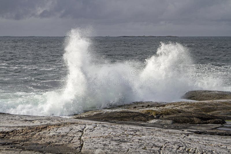 High waves stock photo. Image of waves, scandinavia - 166678156