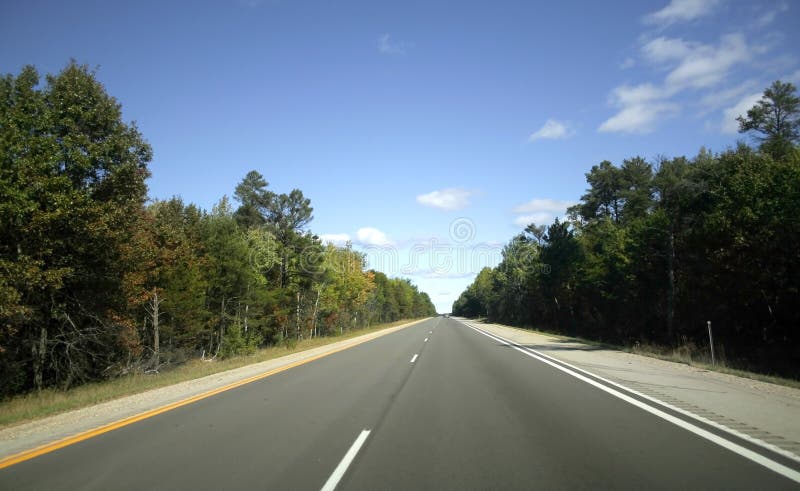 High way stock photo. Image of early, leaves, fall, yellow - 3453758