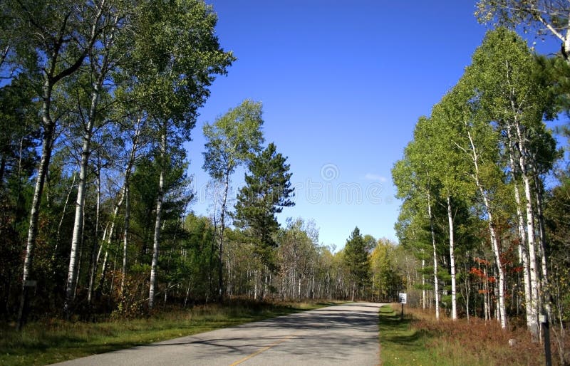 High Way stock photo. Image of angle, michigan, autumn - 3515418