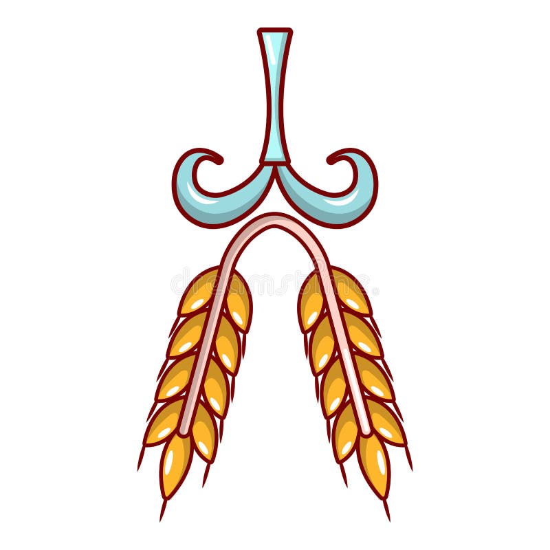 High Wheat Icon, Cartoon Style. Stock Vector - Illustration of isolated ...