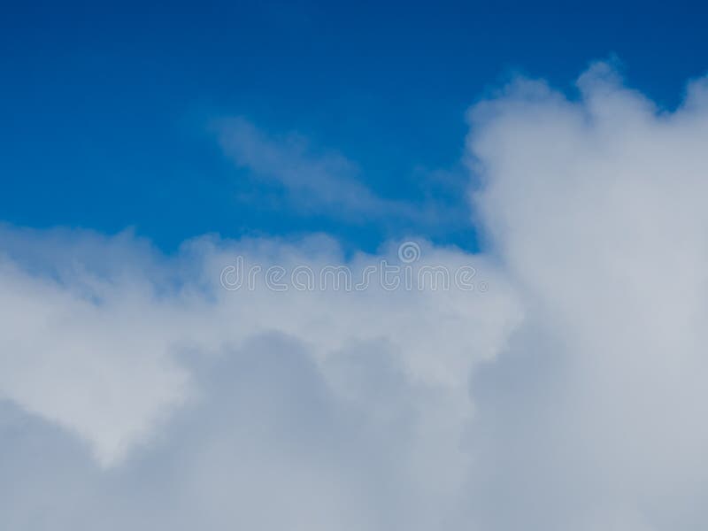 High Fluffy Clouds Seen from the Height Stock Image - Image of lovely ...