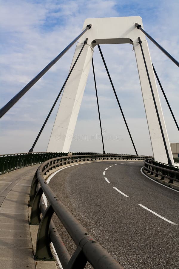 The High White Highway Bridge of Malpensa Airport Stock Image - Image ...