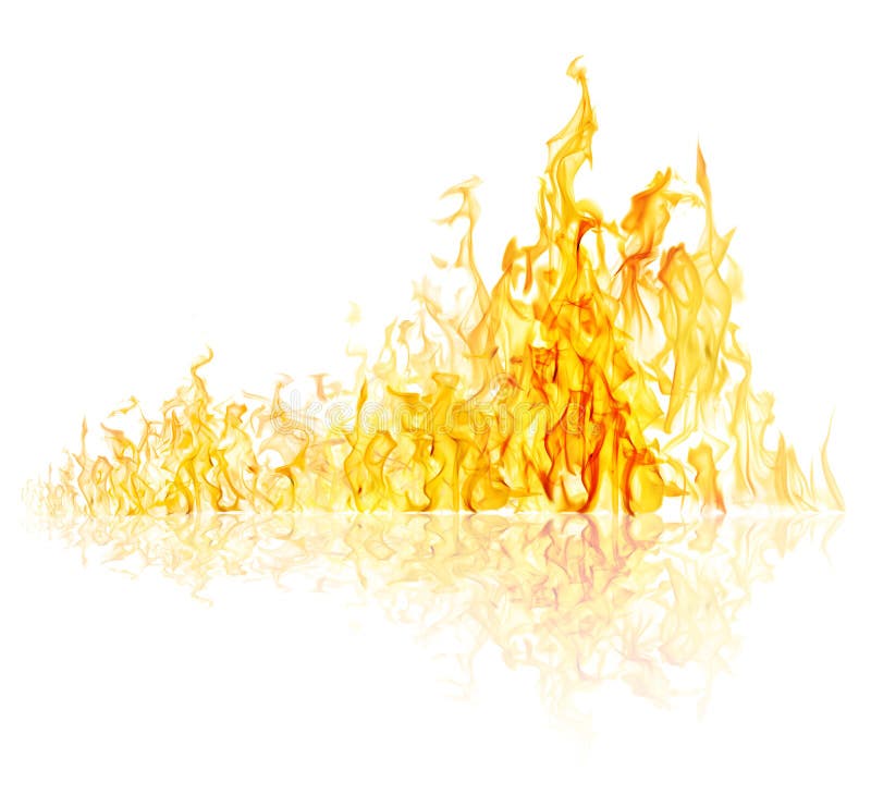 Yellow Fire Sparks Isolated on White Stock Photo - Image of light ...