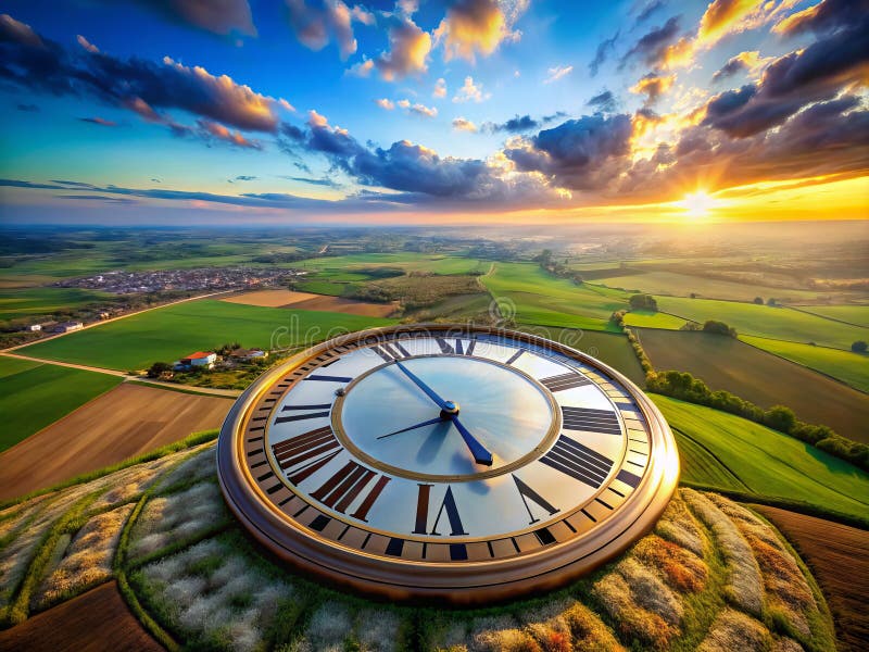 HighAngle 3D Countdown Clock Aerial Perspective Captures Urgency of ...