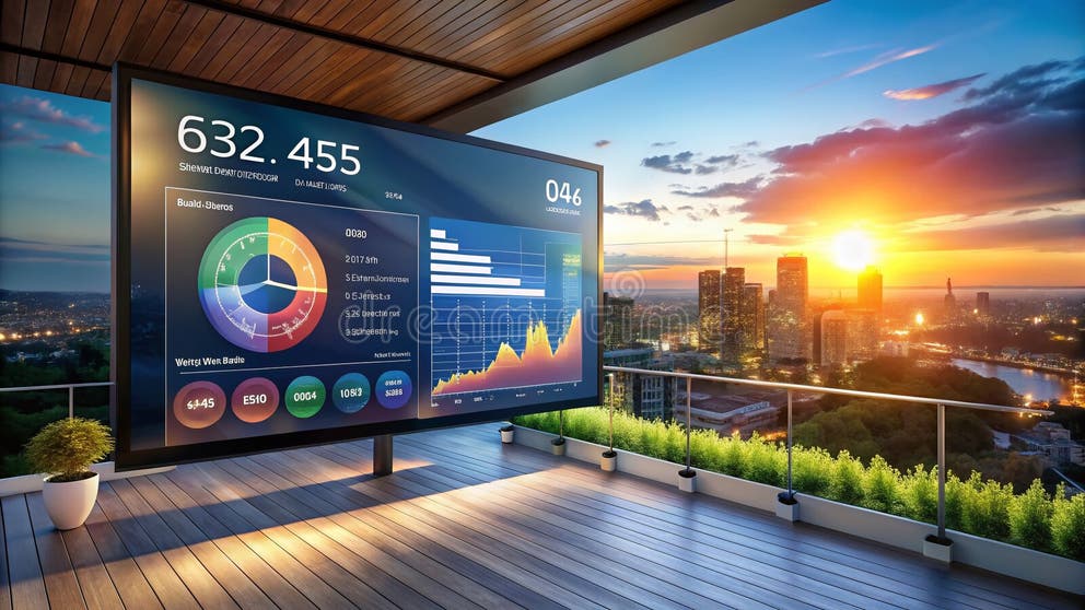HighAngle Drone Shot Captures Comprehensive Data Visualization ...