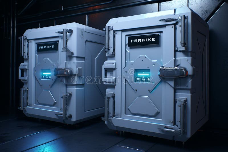 Highcapacity Chest Freezers for Additional Frozen Stock Image - Image ...