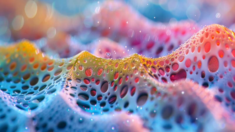 A Highcontrast Detailed Image of a Cross Section of a Polymer Matrix ...