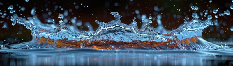 Highdefinition Water Splash Displays Vibrant Colors and Details for an ...