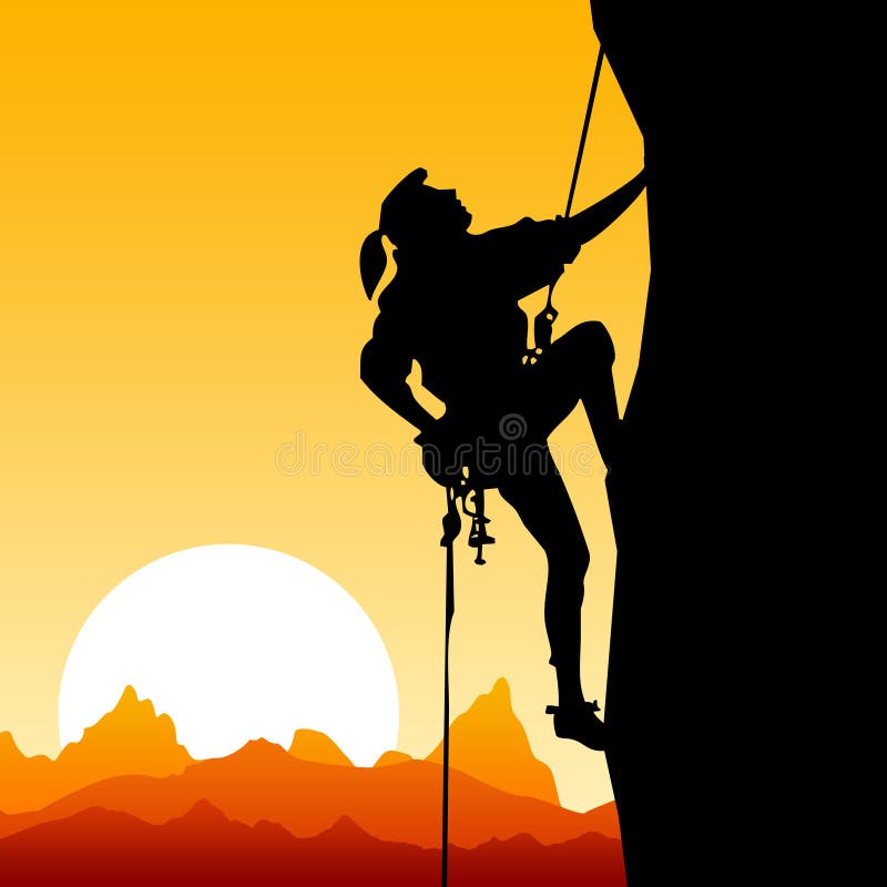 Reaching high stock illustration. Illustration of grow - 61262966