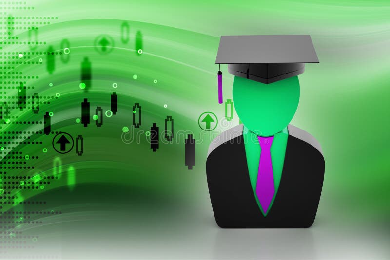 Higher education concept stock illustration. Illustration of abstract ...