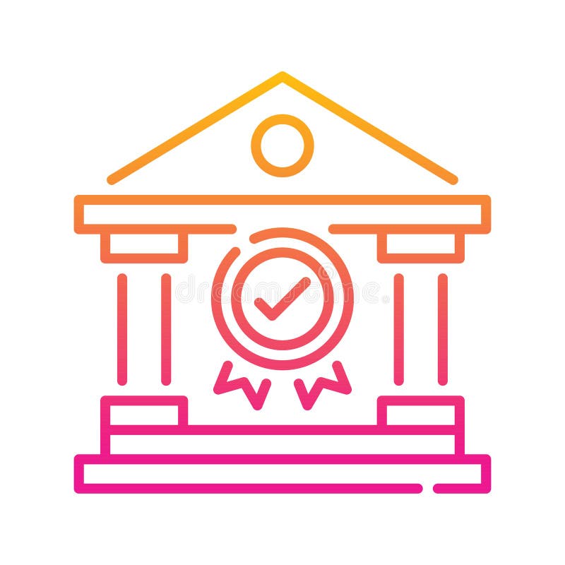 Accredited Vector Gradient Icon Style Illustration. EPS 10 File Stock ...