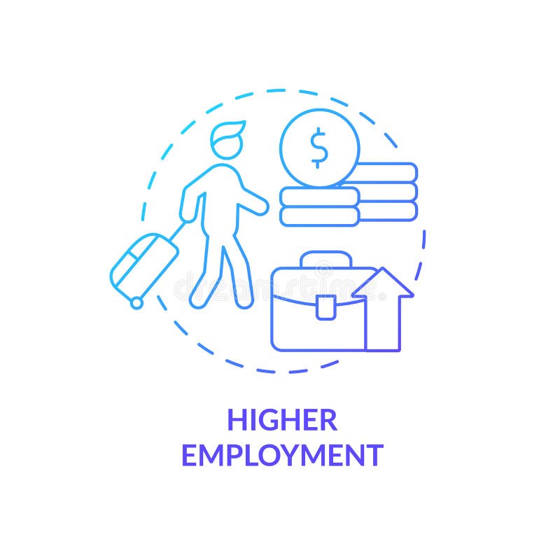 Higher Employee Retention Concept Icon Stock Vector - Illustration of ...