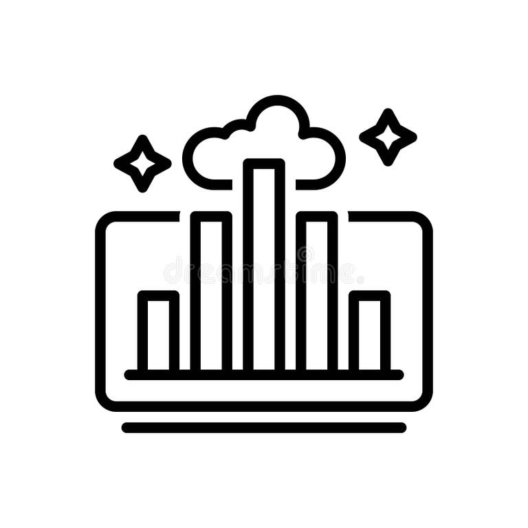 Black Line Icon for Higher, Highest and Growth Stock Vector ...