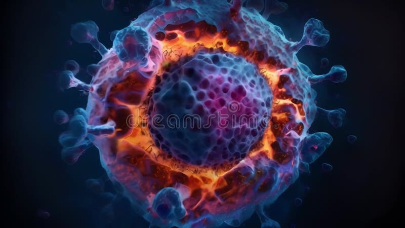 Higher Magnification View of the Nucleus with Labeled Components Such ...