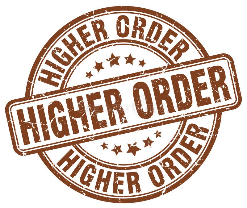 Higher order brown stamp stock vector. Illustration of isolated - 94370246