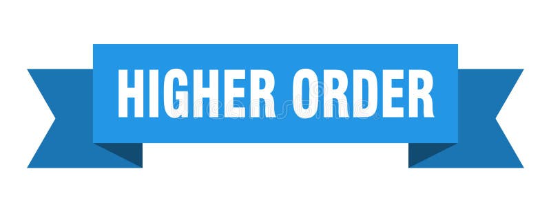 Higher order ribbon. stock vector. Illustration of higher - 191268773