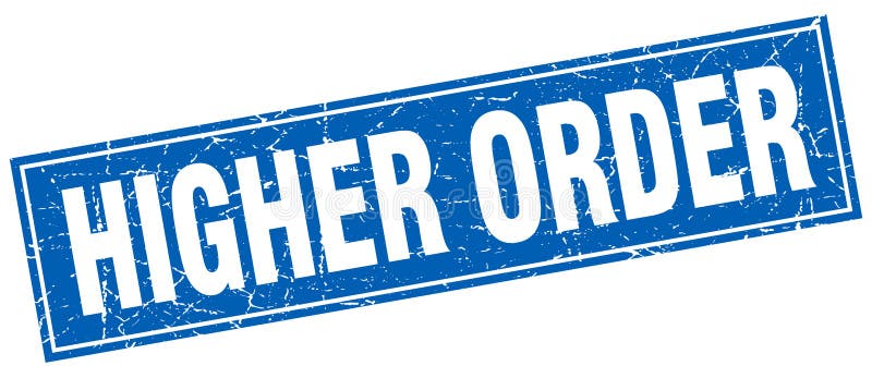 Higher order stamp stock vector. Illustration of white - 124941987