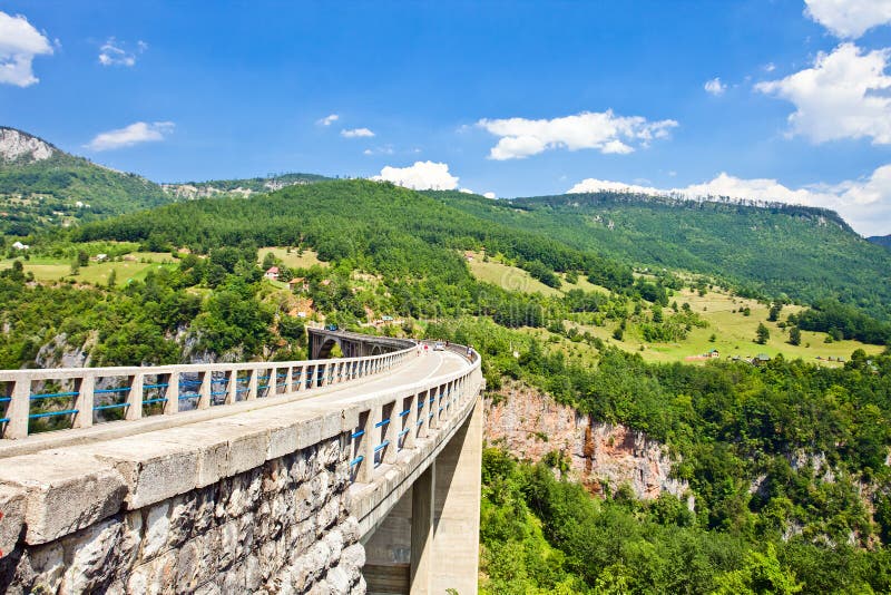 The Highest Bridge in Europe.Montenegro . Stock Photo - Image of park ...