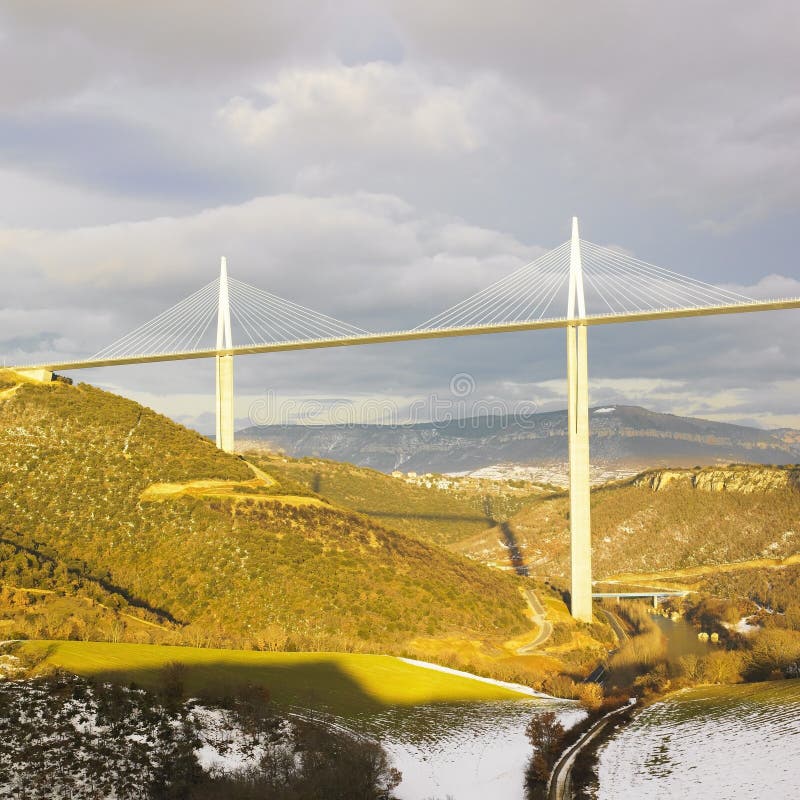 The Highest Bridge in the World, Millau, France Editorial Stock Image ...