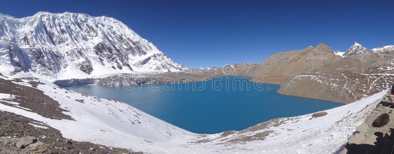 Highest Lake in Nepal Tilicho at Manang Stock Image - Image of tilicho ...