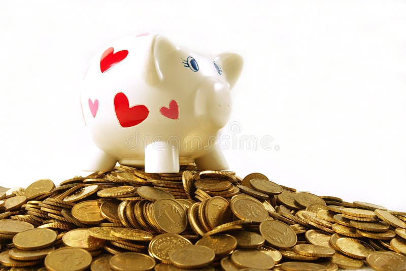 Highest Level of a Saving Money Stock Photo - Image of piggybank, small ...