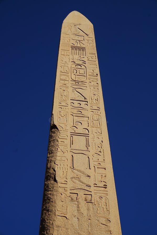 Highest Monolyth from Egypt Karnak Stock Image - Image of obelisk ...