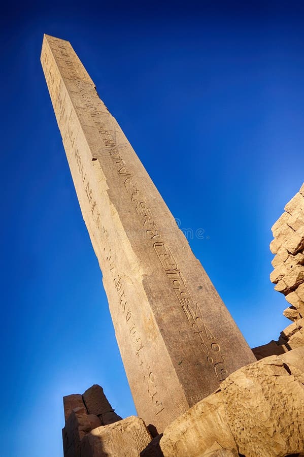 Highest Monolyth from Egypt Karnak Stock Image - Image of granite ...
