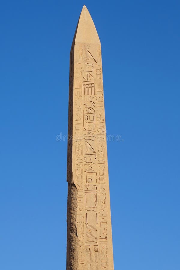 Highest Monolyth from Egypt Karnak Stock Photo - Image of africa ...