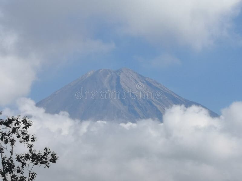 Highest Mountain in Java Island Stock Photo - Image of mountain, winter ...
