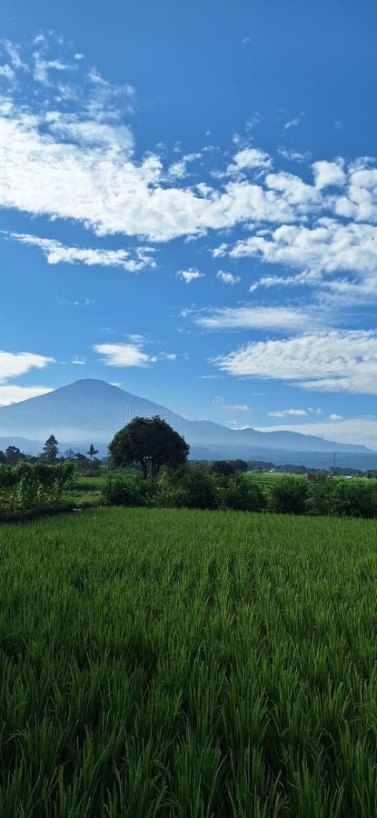 The Highest Mountain in West Java, Indonesia, Ciremai Stock Photo ...