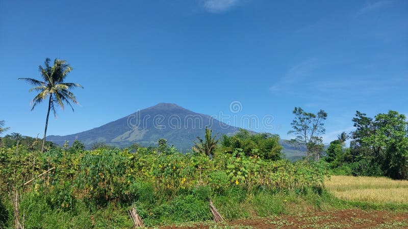 The Highest Mountain in West Java, Indonesia, Mount Ciremai Stock Image ...