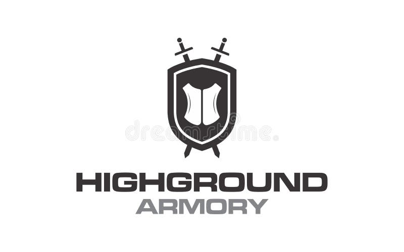 HighGround Armory Logo Design Template Stock Vector - Illustration of ...