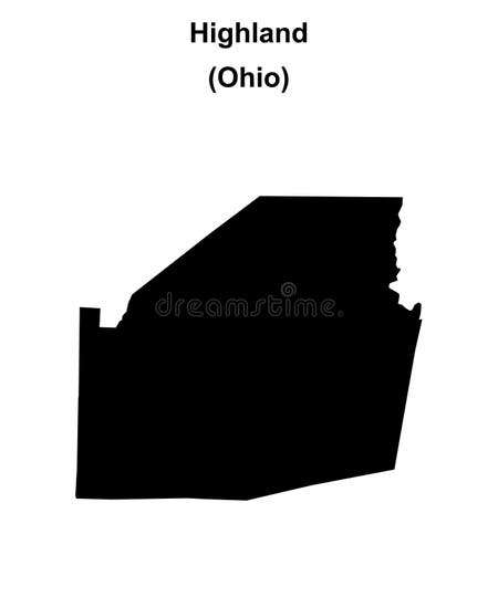 Highland outline map stock vector. Illustration of scottish - 361749999