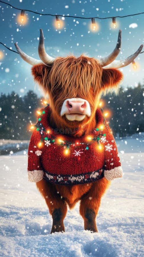 Highland Cow Christmas Stock Photos - Free & Royalty-Free Stock Photos ...