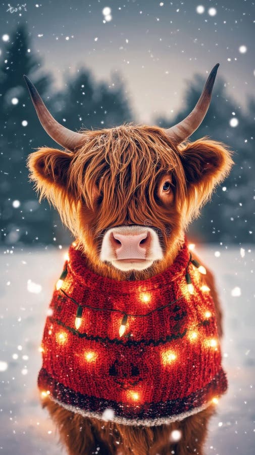109 Highland Cow Christmas Stock Photos - Free & Royalty-Free Stock ...