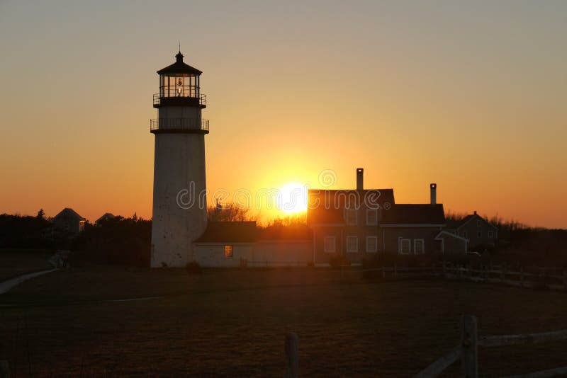Highland Light Lighthouse, Cape Cod, USA Stock Photo - Image of cape ...