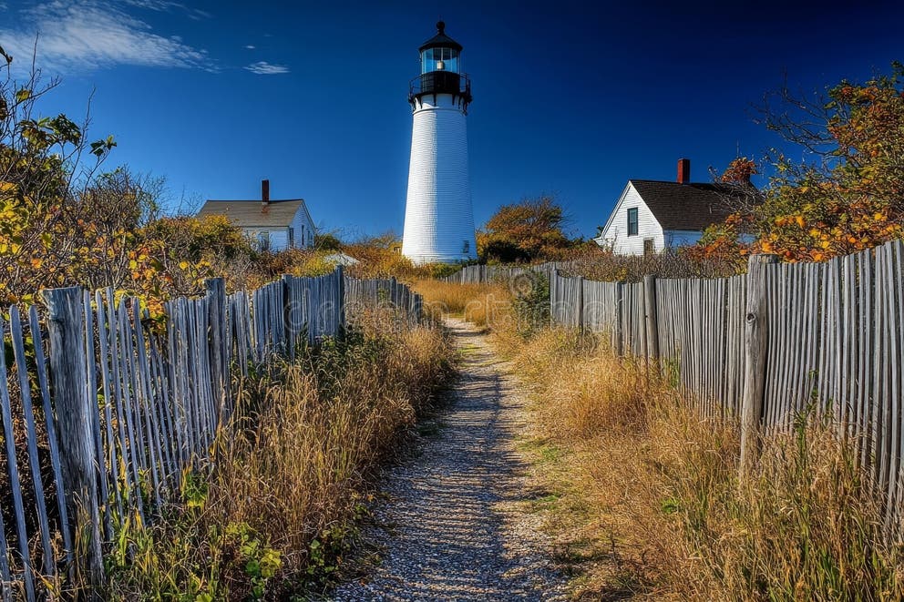 The Highland Lighthouse is Located on Cape Cod in Massachusetts, USA ...